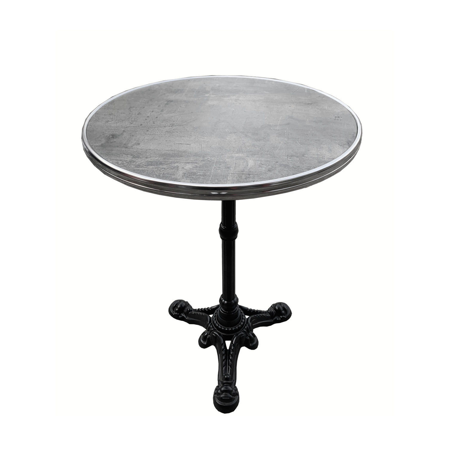 Table ronde 60cm avec Pied fonte noire Intérieur/Extérieur ...